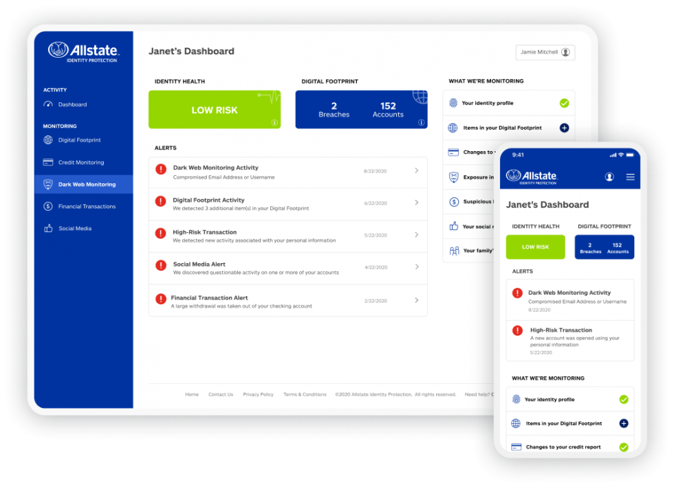 Allstate Identity Protection | Scott Sanders - Product Designer